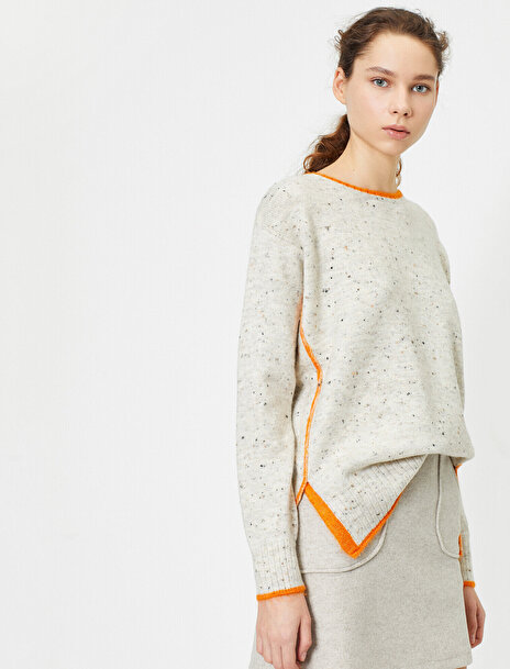 Koton Kadın Desenli Triko Kazak