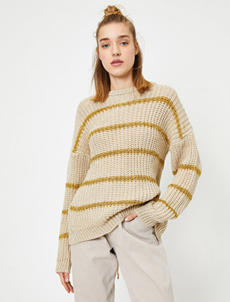 Koton Kadın Sırt Detaylı Triko Kazak