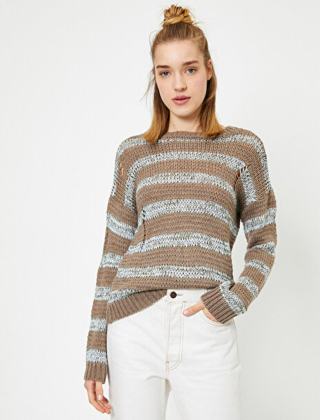 Koton Kadın Örgülü Triko Kazak