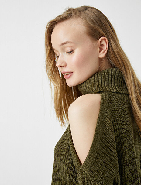 Koton Kadın Boğazlı Triko Kazak