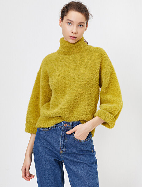 Koton Kadın Boğazlı Triko Kazak