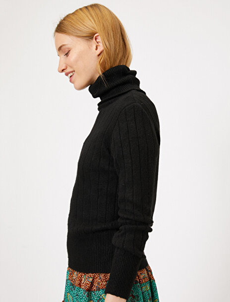 Koton Kadın Boğazlı Triko Kazak