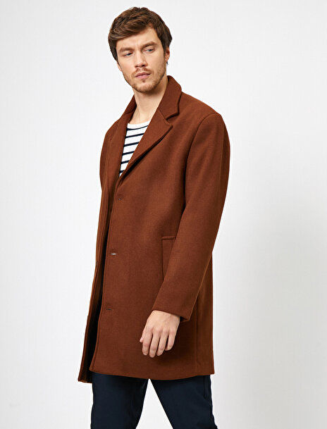 Koton Erkek Cep Detaylı Kaban