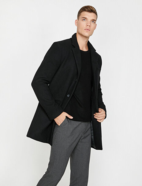 Koton Erkek Cep Detaylı Kaban