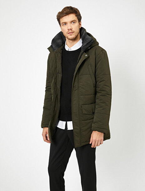 Koton Erkek Kapüşonlu Şişme Kaban Koton Erkek Kapüşonlu Şişme Kaban