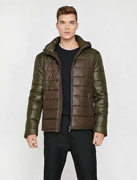 Koton Erkek Kapüşonlu Şişme Mont