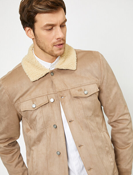 Koton Erkek Yakası Suni Kür Detaylı Mont