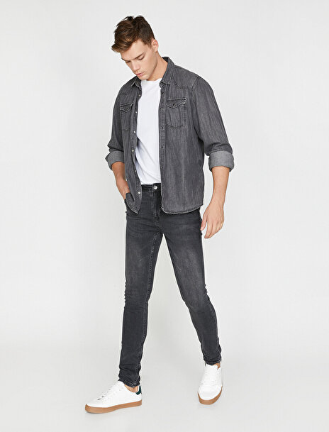 Koton Erkek Super Skinny Fit Kot Pantolon - Justin Jean