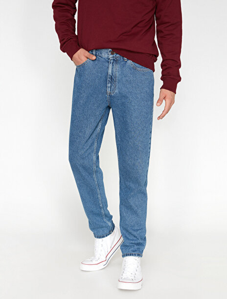 Koton Erkek Mark Straight Jean Pantolon