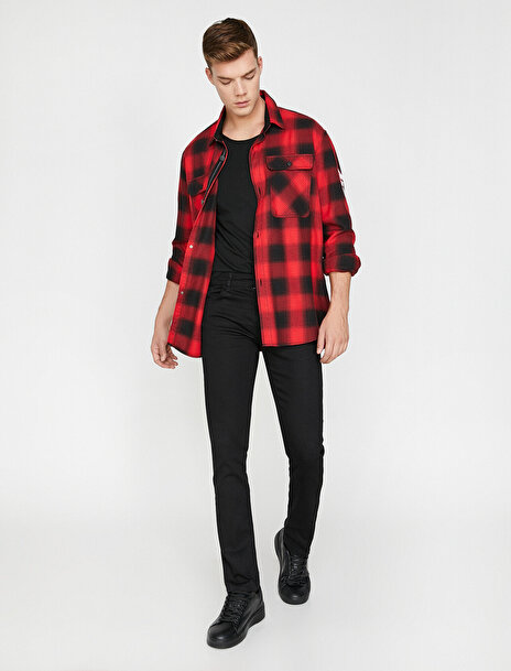 Koton Erkek Straight Fit Kot Pantolon - Mark Jean