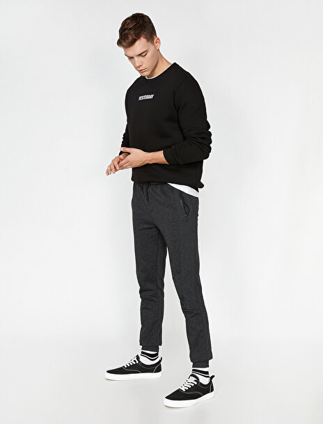 Koton Erkek Fermuarlı Jogger Eşofman Altı