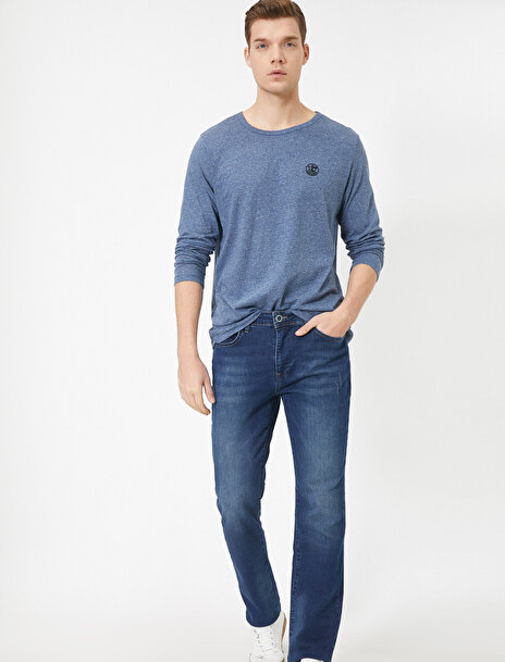 Koton Erkek Mark Straight Fit Jean Pantolon