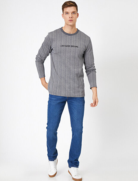 Koton Erkek Straight Fit Kot Pantolon - Mark Jean