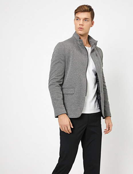 Koton Erkek Fermuar Detaylı Ceket Koton Erkek Fermuar Detaylı Ceket