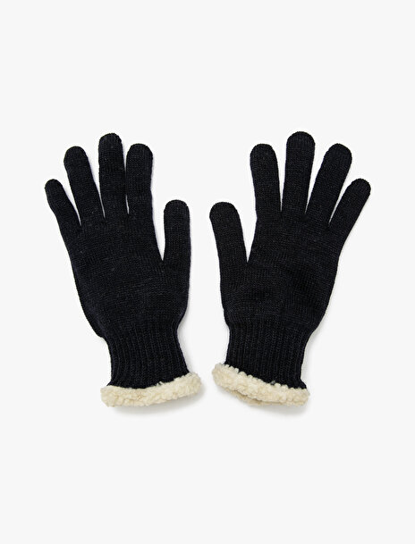 Koton Erkek Suni Kürk Detaylı Eldiven Koton Erkek Suni Kürk Detaylı Eldiven