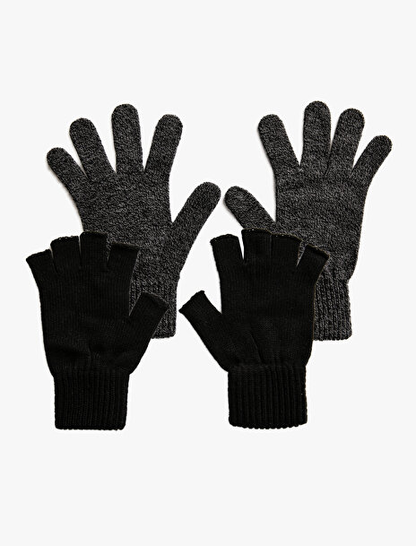 Koton Erkek 2'li Eldiven Seti