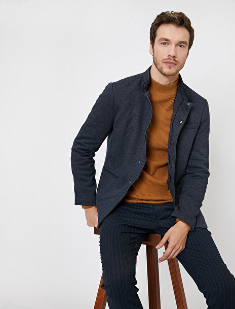 Koton Erkek Fermuar Detaylı Ceket Koton Erkek Fermuar Detaylı Ceket