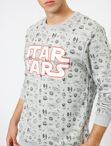 Koton Erkek Star Wars Lisanslı Baskılı Sweatshirt