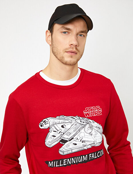 Koton Erkek Star Wars Lisanslı Baskılı Sweatshirt