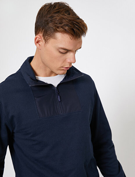 Koton Erkek Fermuar Detaylı Sweatshirt