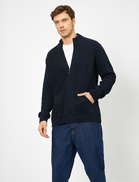 Koton Erkek Cep Detaylı Triko Hırka