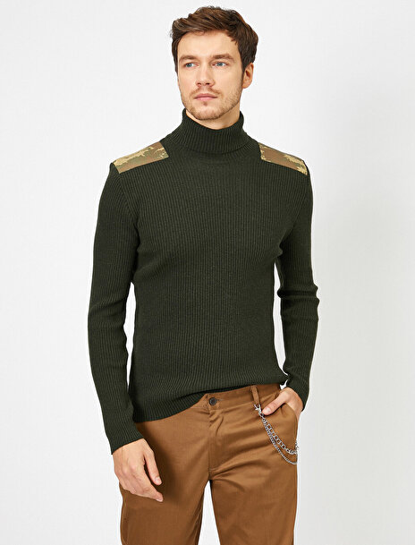 Koton Erkek Boğazlı Triko Kazak