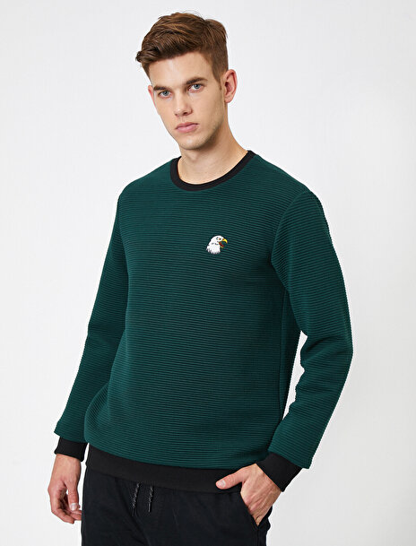 Koton Erkek İşlemeli Kazak