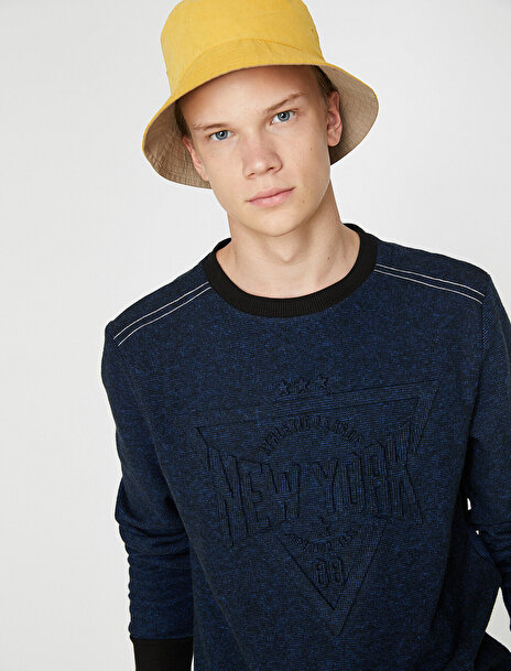 Koton Erkek İşlemeli Kazak