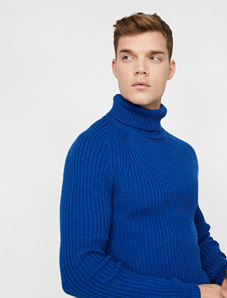 Koton Erkek Boğazlı Triko Kazak