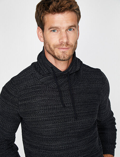 Koton Erkek Yüksek Yaka Triko Kazak