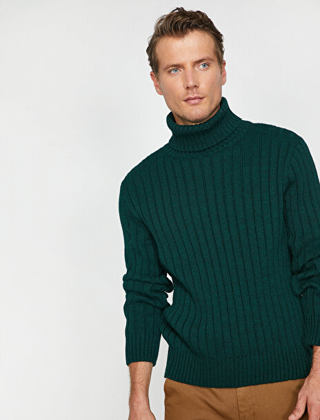 Koton Erkek Boğazlı Triko Kazak