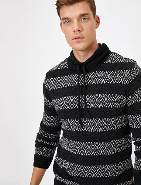 Koton Erkek Desenli Triko Kazak