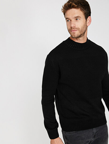 Koton Erkek Yüksek Yaka Triko Kazak