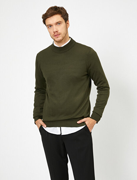 Koton Erkek Yüksek Yaka Triko Kazak