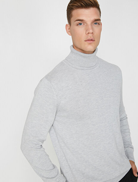 Koton Erkek Boğazlı Triko Kazak