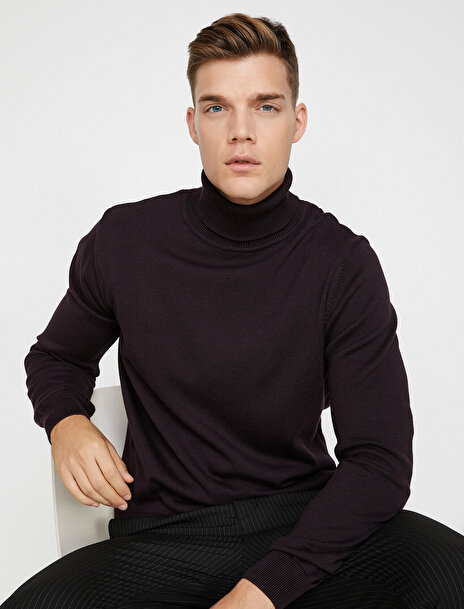 Koton Erkek Boğazlı Triko Kazak