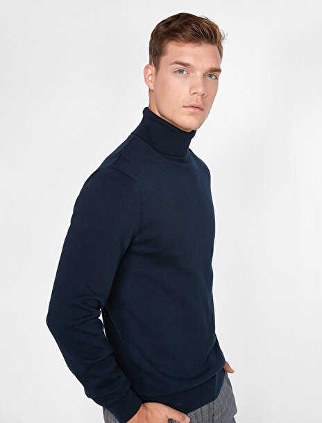 Koton Erkek Boğazlı Triko Kazak