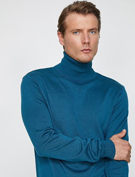 Koton Erkek Boğazlı Triko Kazak