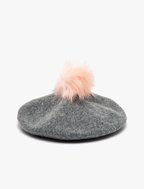 Koton Kız Çocuk Ponpon Detaylı Bere