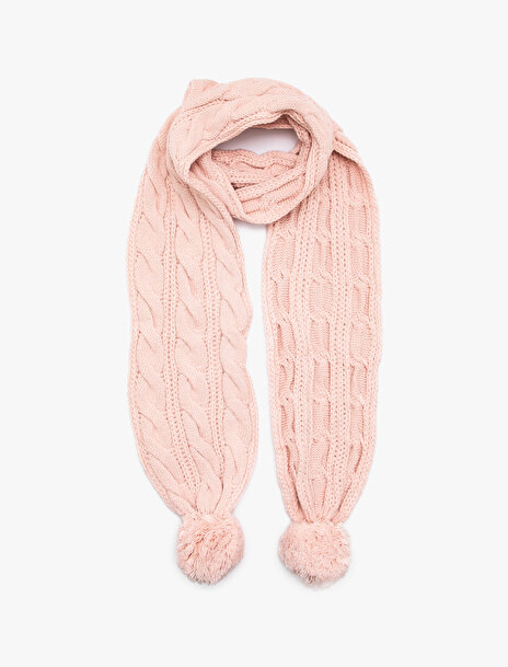 Koton Kız Çocuk Örgülü Atkı