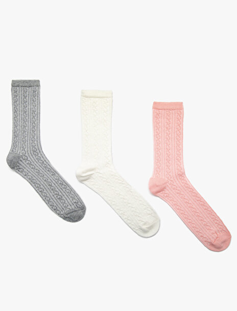 Koton Kız Çocuk 3'lü Kız Çocuk Çorap