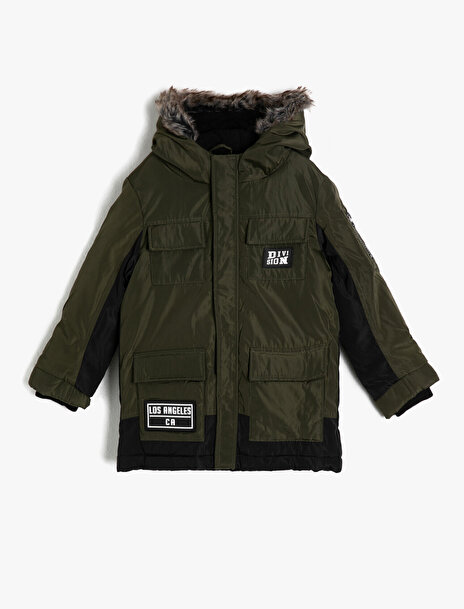 Koton Erkek Çocuk Suni Kürk Detaylı Kaban