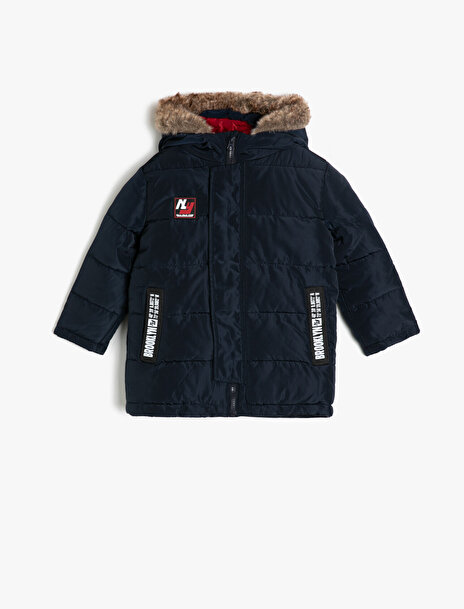 Koton Erkek Çocuk Kapüşonlu Kaban