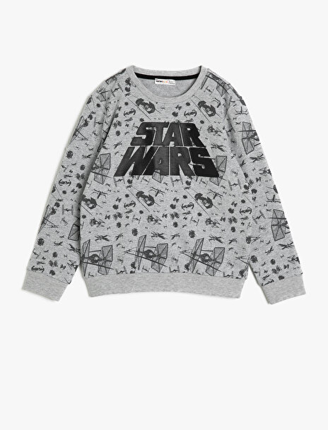 Koton Erkek Çocuk Star Wars Lisanslı Baskılı Sweatshirt