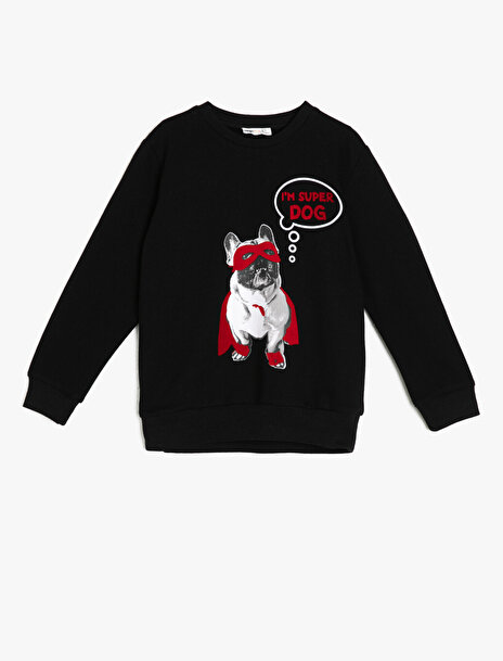 Koton Erkek Çocuk Koton Kids Love Baskılı Sweatshirt