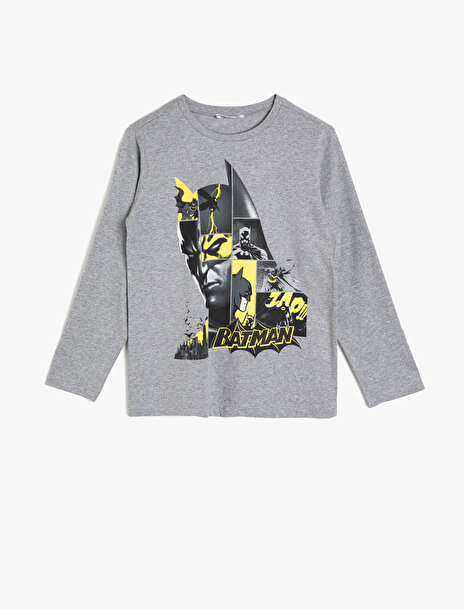 Koton Erkek Çocuk Batman Lisanslı Baskılı T-Shirt