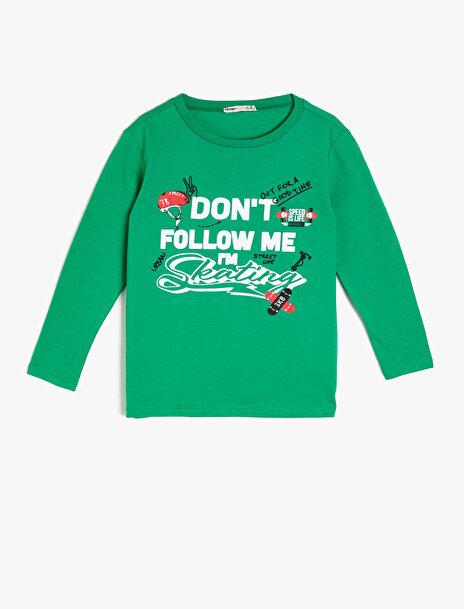 Koton Erkek Çocuk Yazılı Baskılı T-Shirt