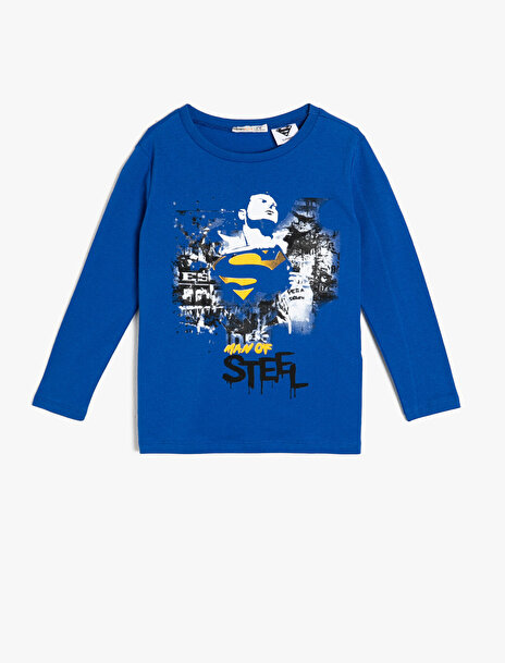 Koton Erkek Çocuk Superman Lisanslı Baskılı T-Shirt