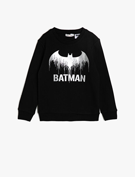Koton Erkek Çocuk Batman Lisanslı Baskılı Sweatshirt