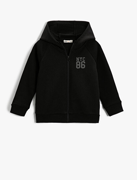 Koton Erkek Çocuk Fermuar Detaylı Sweatshirt